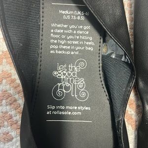 ROLLA'S | Shoes | Nwot Rollasole Back To Black Fold Up Ballet Flats ...